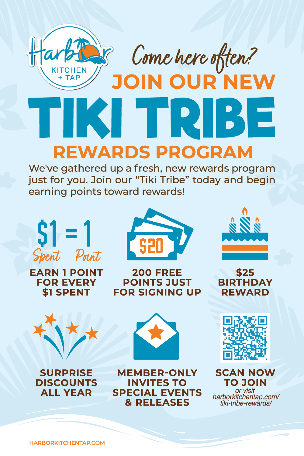 Tiki Tribe Rewards - Harbor Kitchen Tap